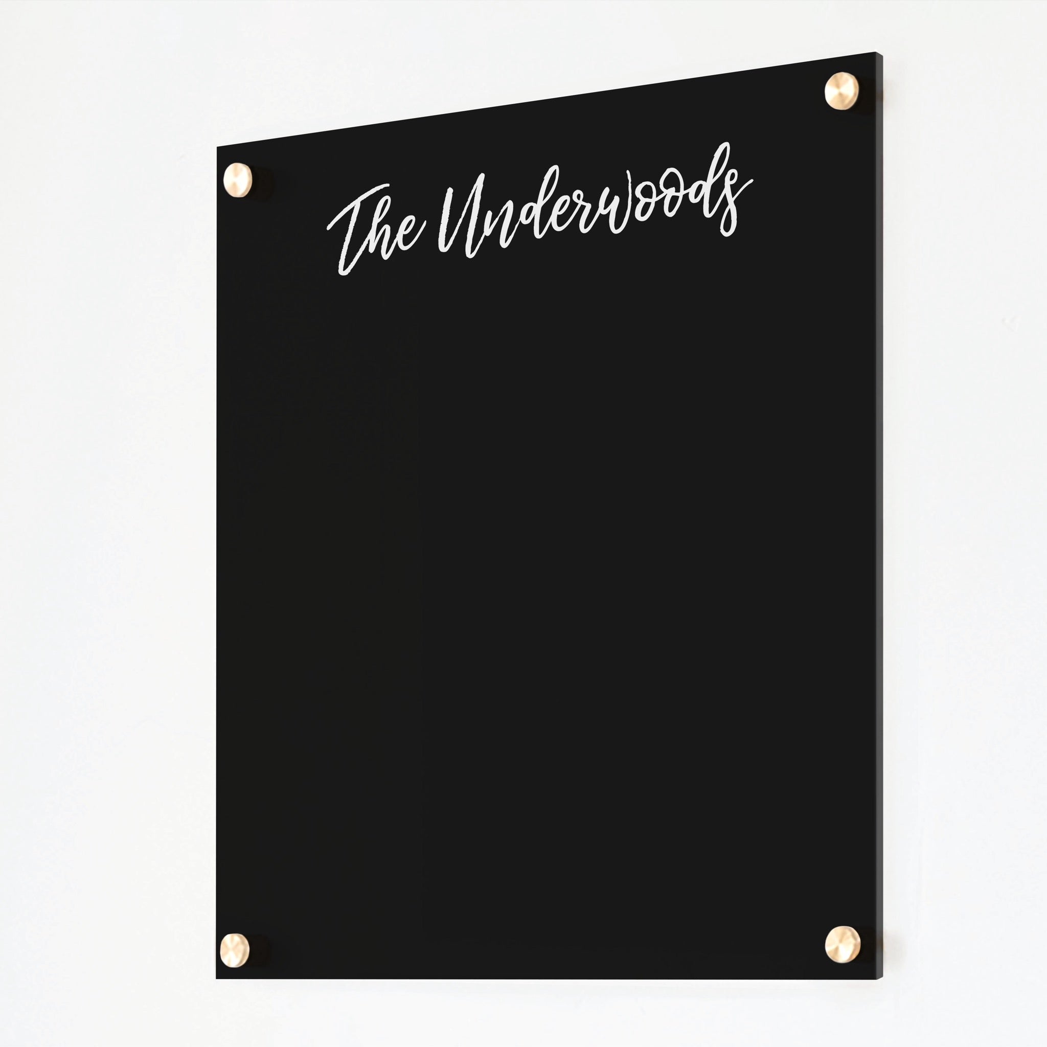Square Black Acrylic Dry-erase Board | Square Traeger ...