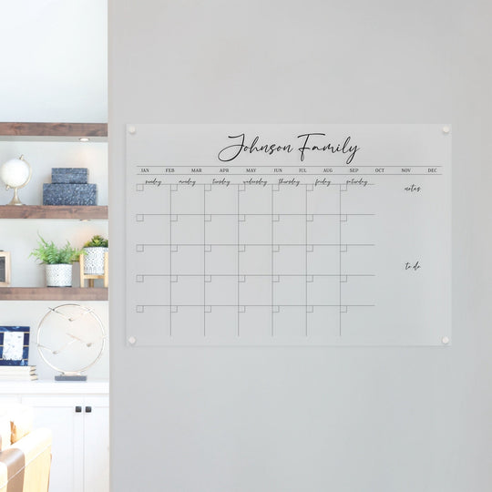 Custom Acrylic Calendars | Circle and Square – circleandsquaredecor