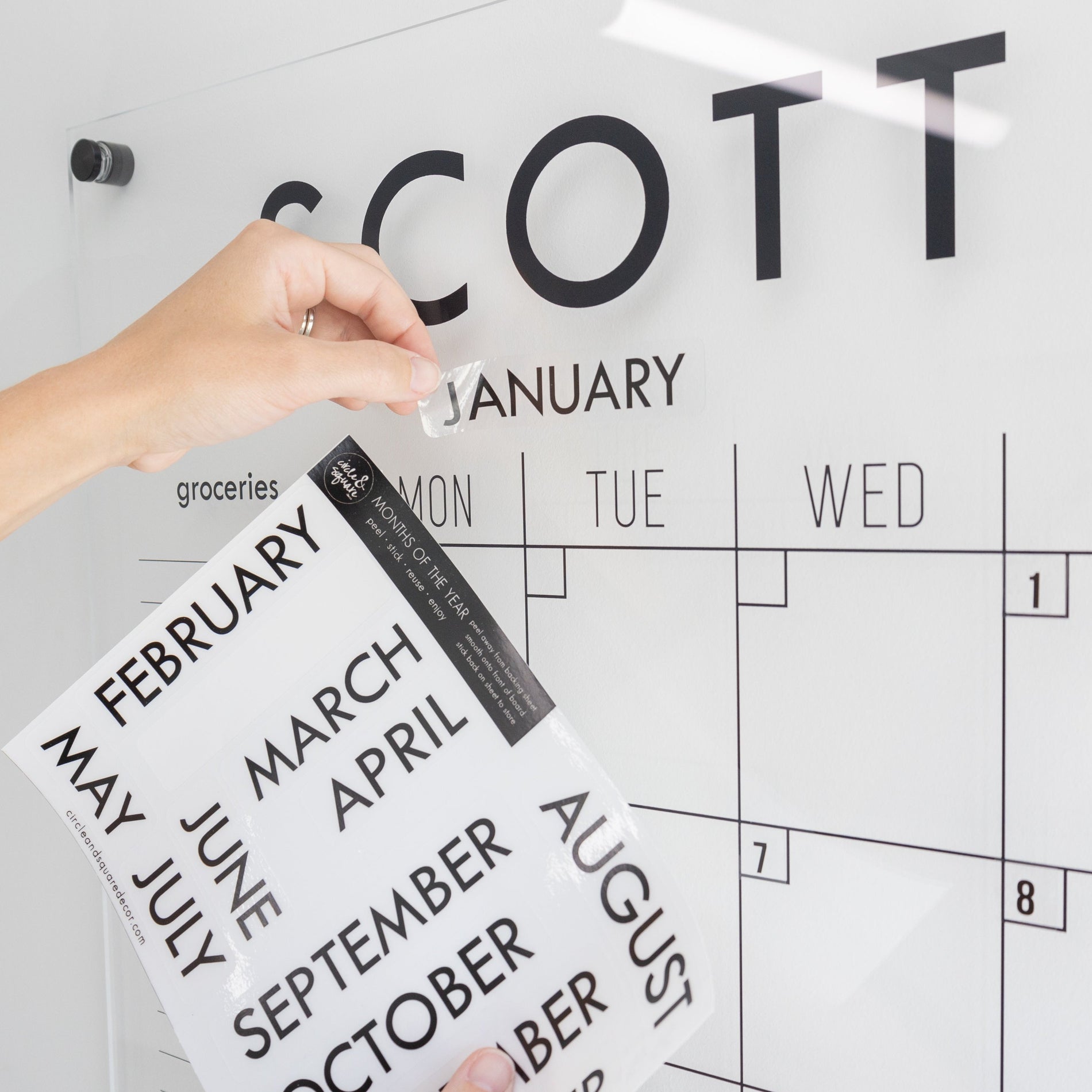 Custom Dry Erase Calendars, Gifts & More | Circle and Square