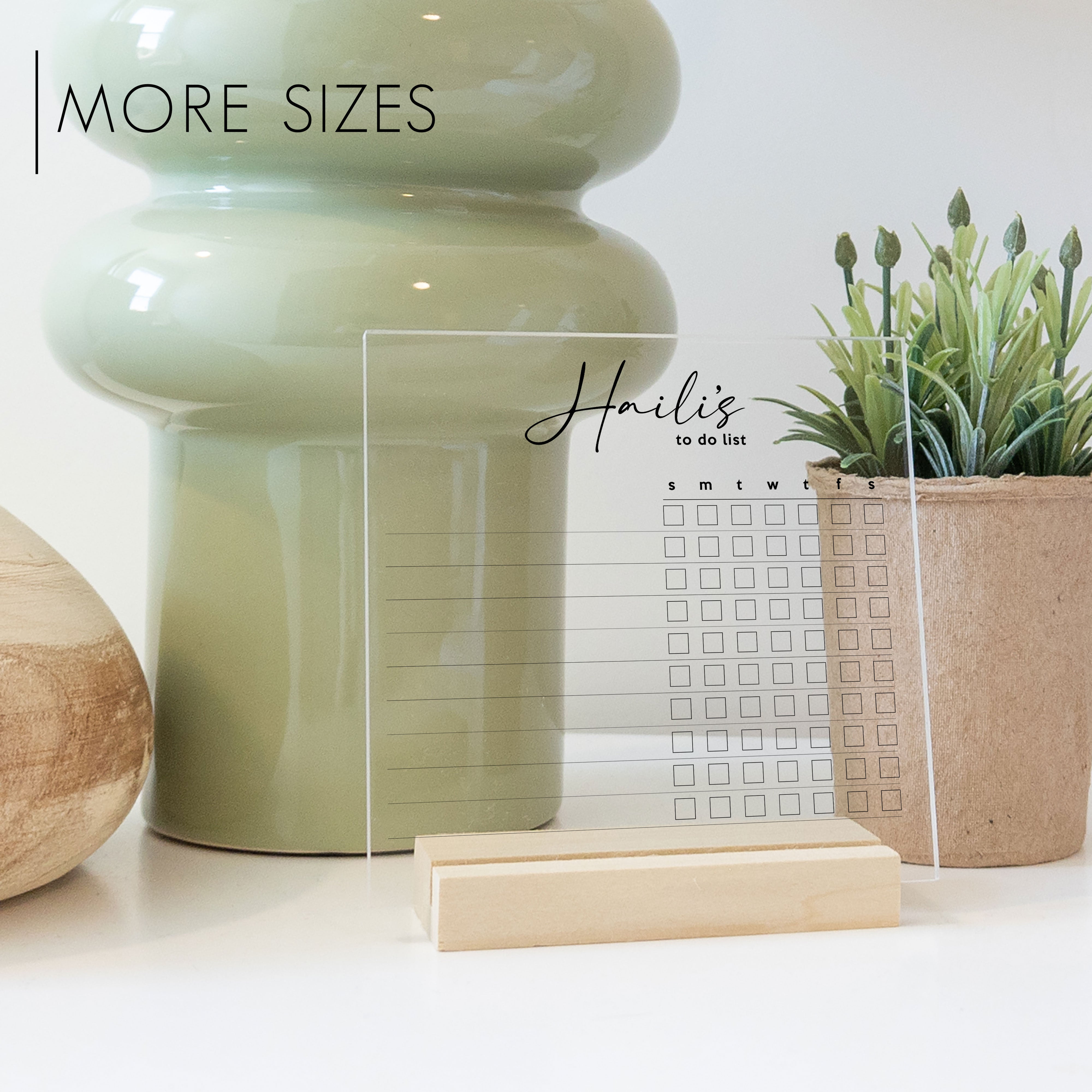 Personalized Acrylic To Do List | Pennington Style | circleandsquaredecor