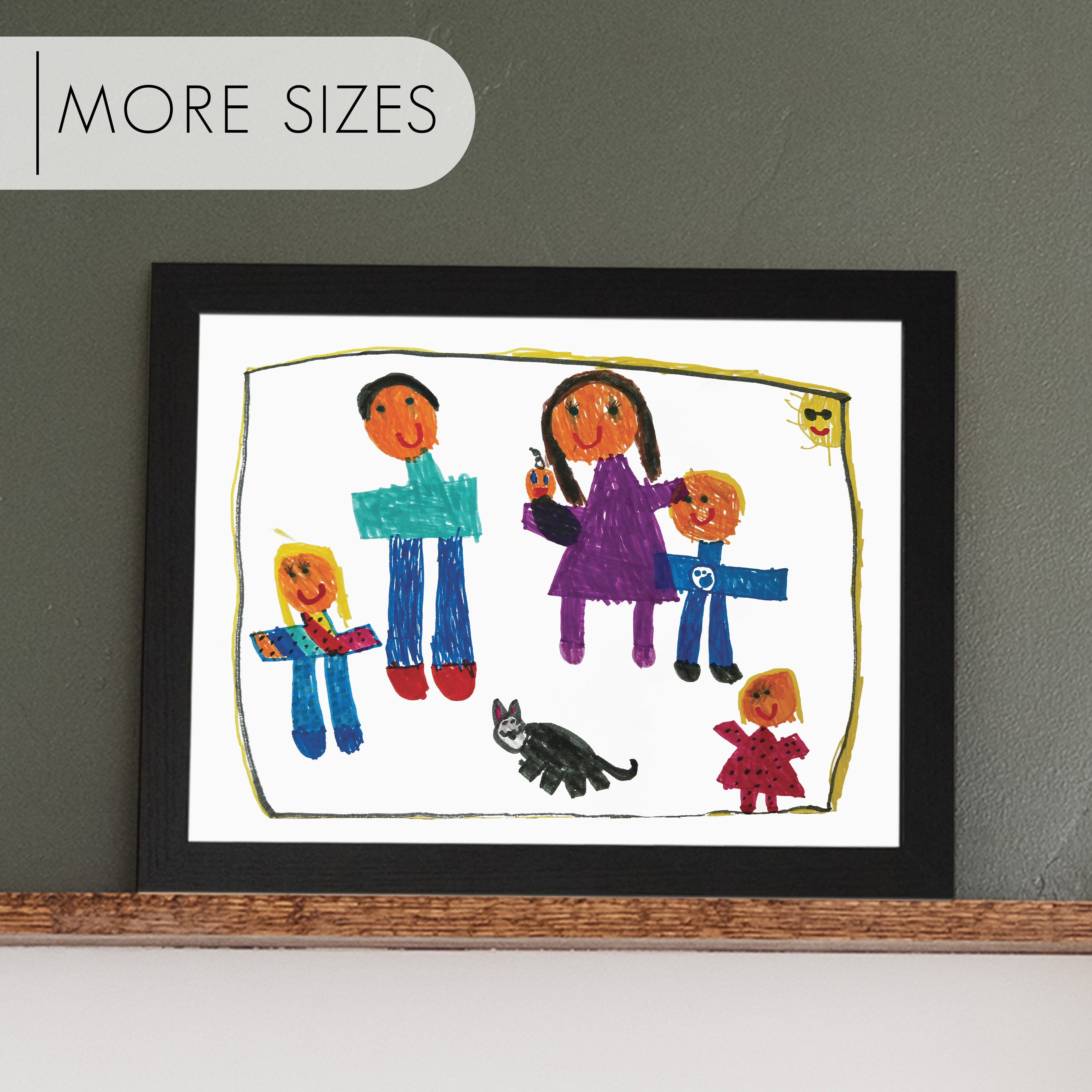 Custom Framed Kid Art – circleandsquaredecor
