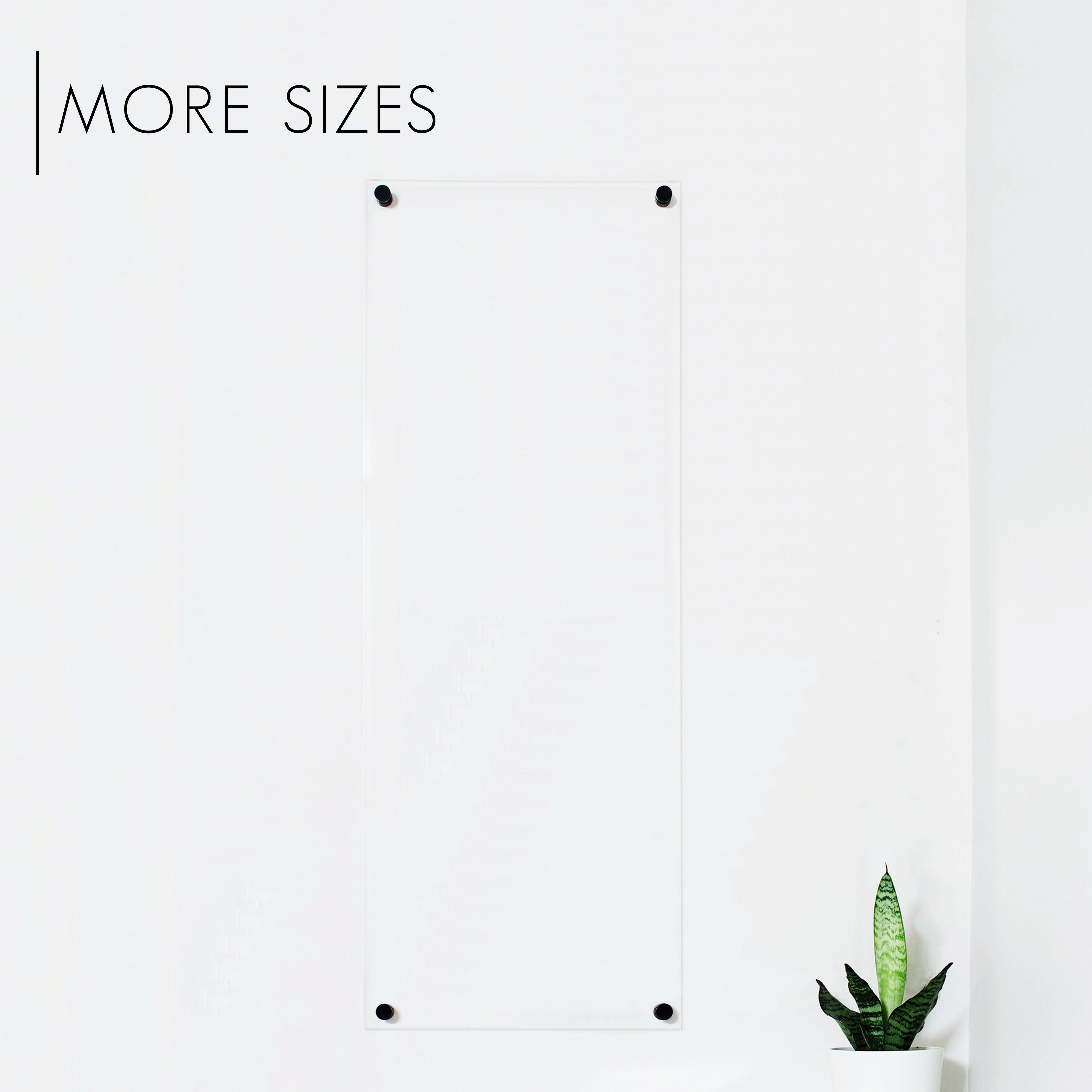 Slim Blank Board | Acrylic Dry-Erase Board