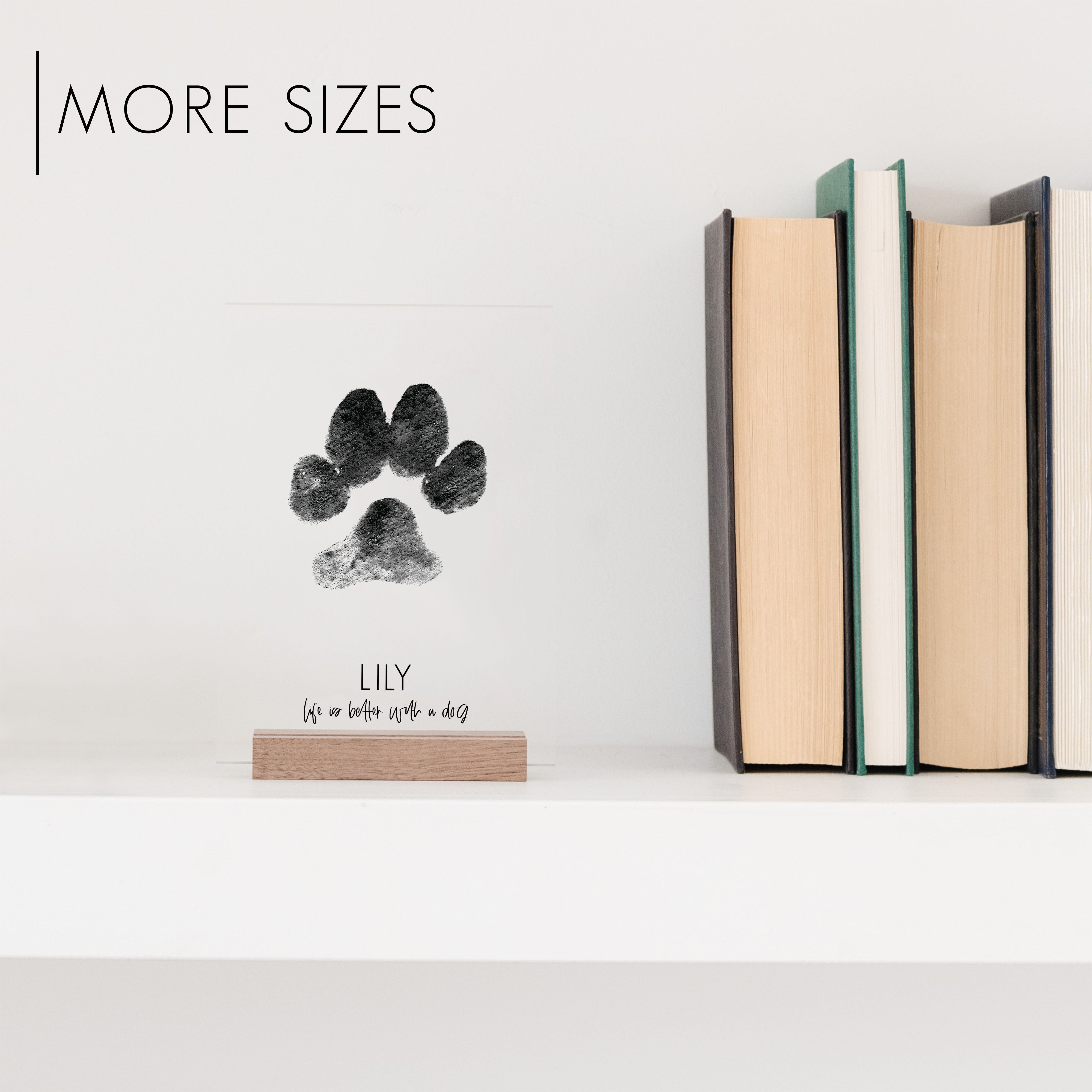 Custom Acrylic Paw Print Art