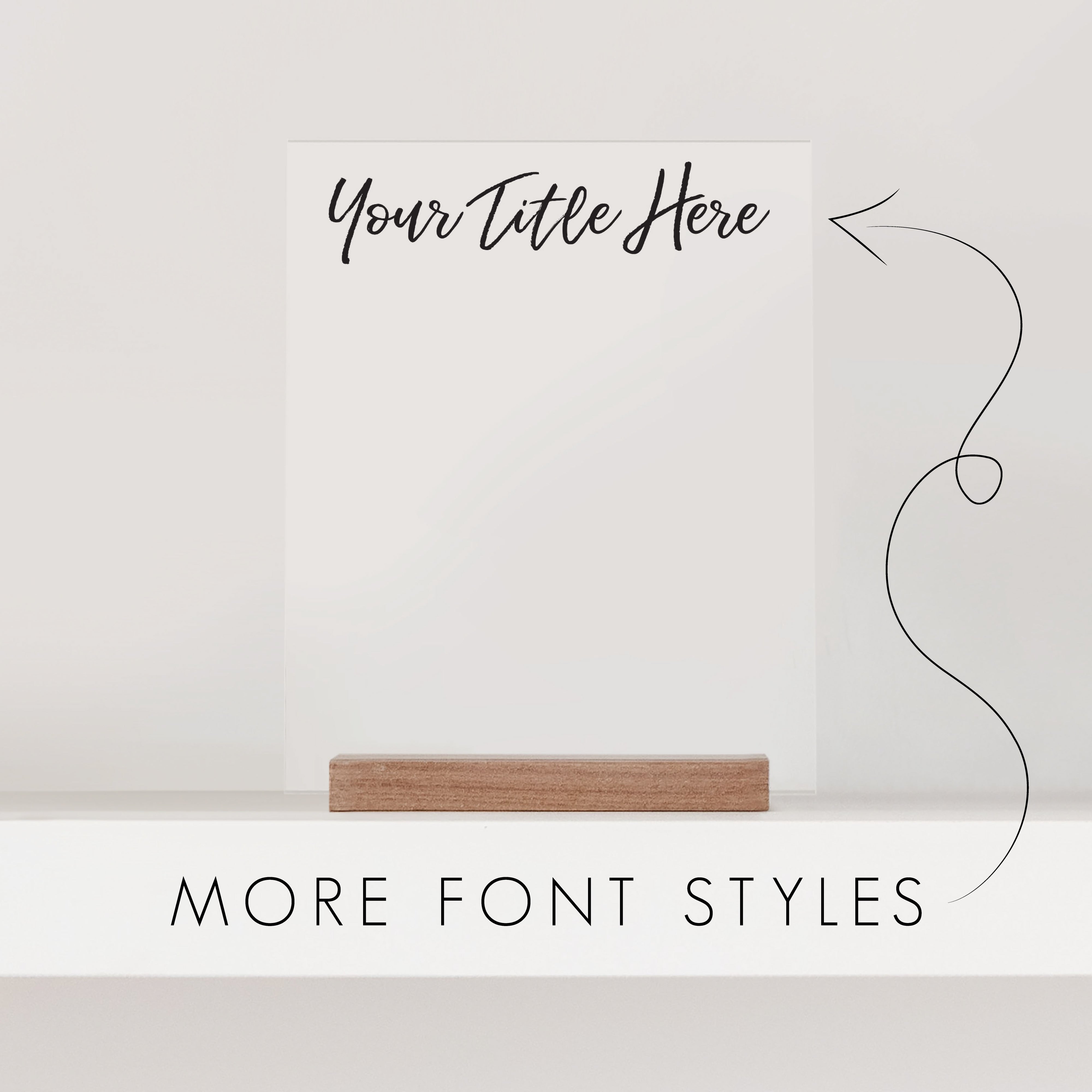 Personalized Acrylic Notes Board | Multi Style